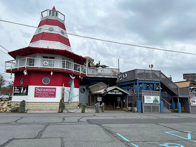 The unmistakable red and white lighthouse exterior makes Cooper's impossible to miss. Like a maritime mirage in downtown Scranton, it beckons seafood lovers from miles around.