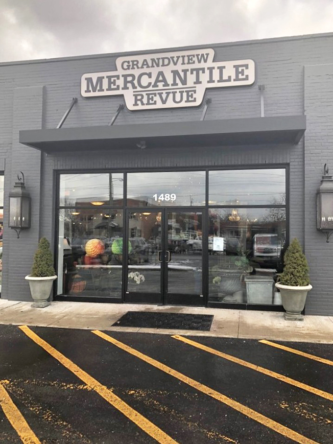 The entrance to Grandview Mercantile: where credit cards go to die and interior designers go to heaven.