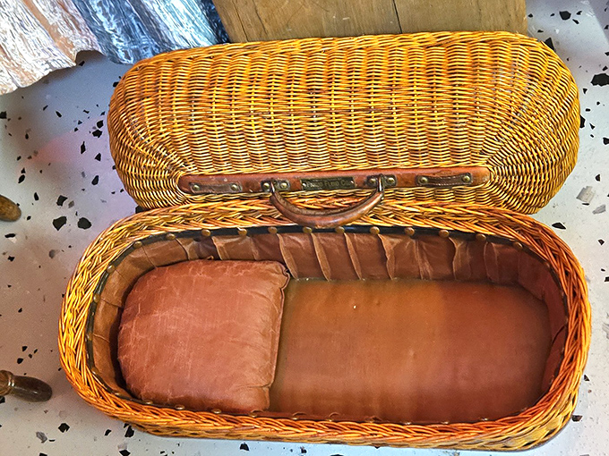 This wicker viewing casket looks surprisingly cozy, like something you might pack a picnic in&mdash;if your picnic plans were extraordinarily morbid and final.