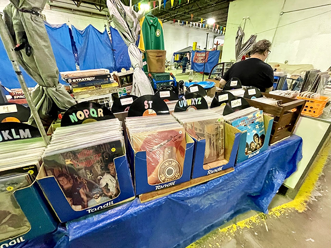 Vinyl record hunting: the archaeological dig of the modern era. Each crate potentially contains that rare pressing you've been searching for since 1987.