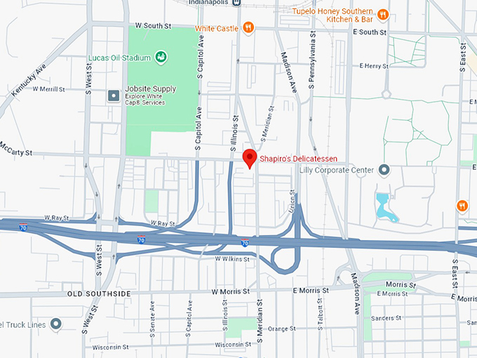 16 shapiro's delicatessen map