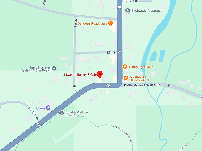 16. 3 sweets bakery & cafe map