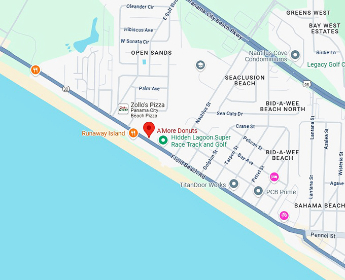 16. a'more donuts map