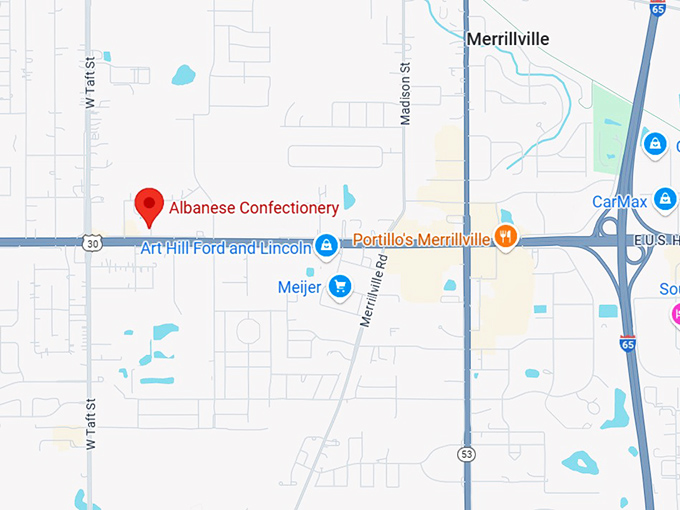 16. albanese confectionery map