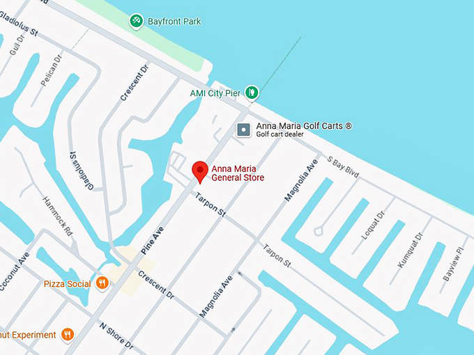 16. anna maria general store map