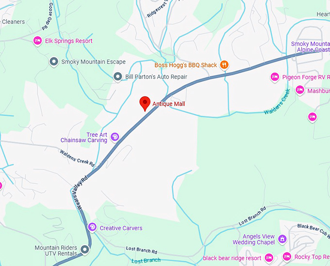 16. antique mall map