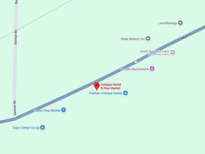 16. antique world & flea market map