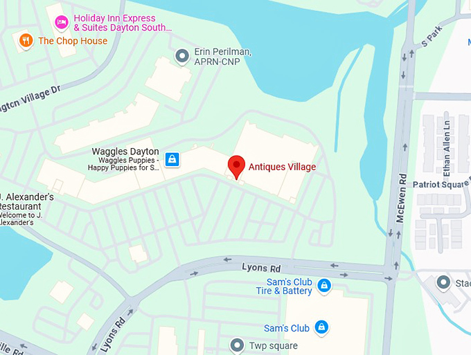 16. antiques village map