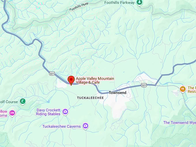 16. apple valley mountain village & cafe map