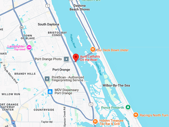 16. aunt catfish's on the river map