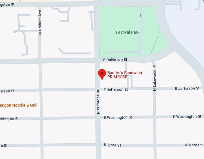 bad as's sandwich primrose map