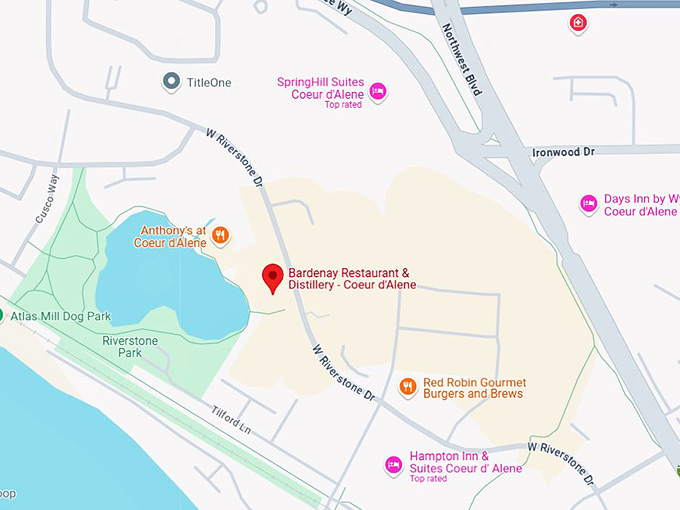 16. bardenay restaurant & distillery coeur d'alene map