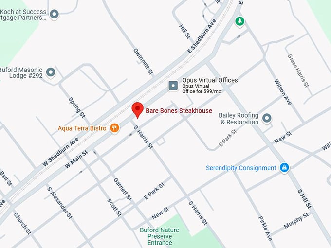 16. bare bones steakhouse map