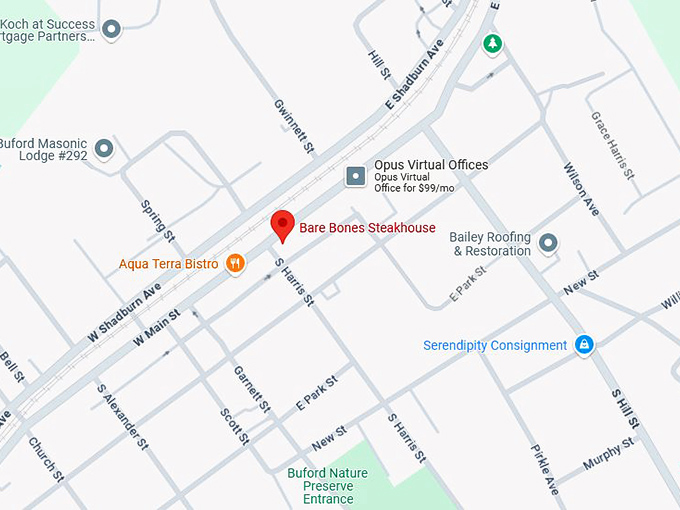 16. bare bones steakhouse map