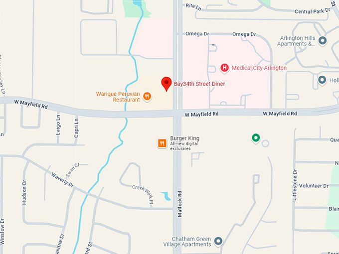 16. bay34th street diner map