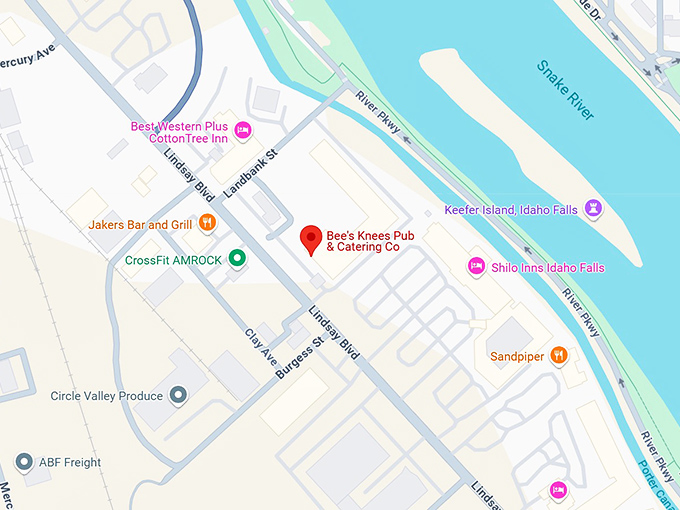 16. bee's knees pub & catering co. map