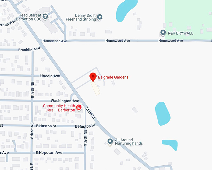 16. belgrade gardens map