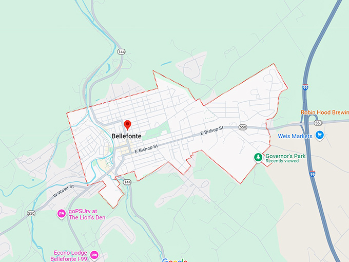 16. bellefonte, pa map