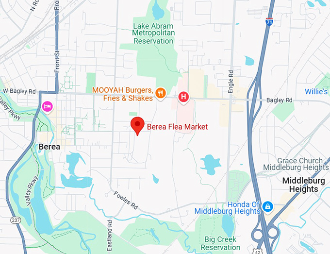 16. berea flea market map