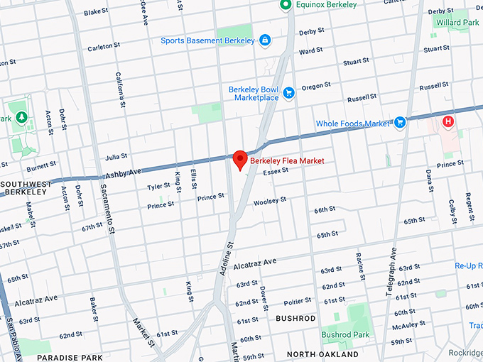 16. berkeley flea market map