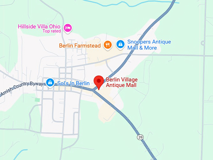 16. berlin village antique mall map