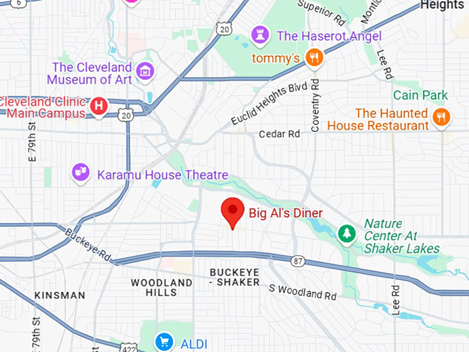 16. big al's diner map