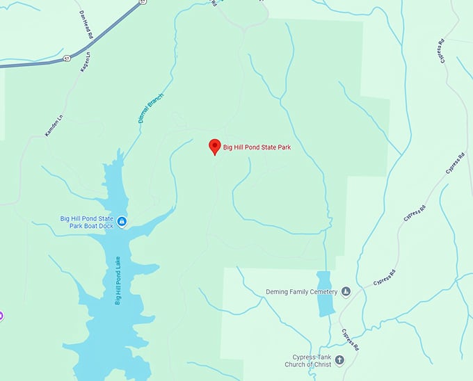 16. big hill pond state park map