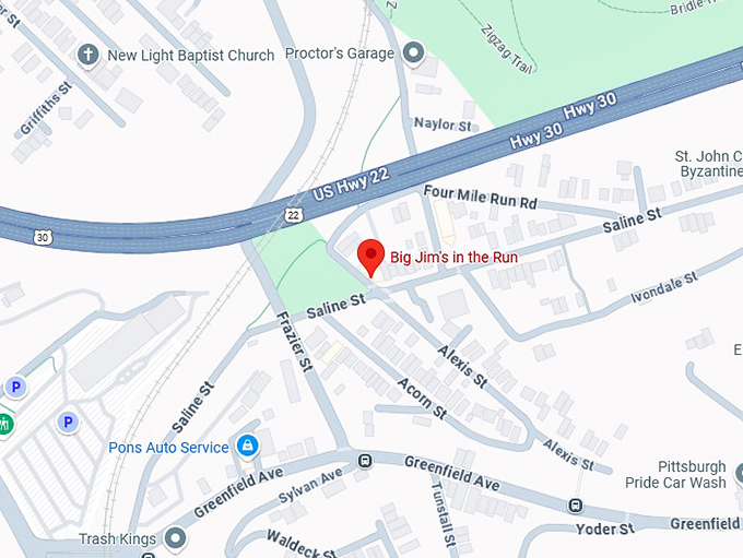 16. big jim's in the run map