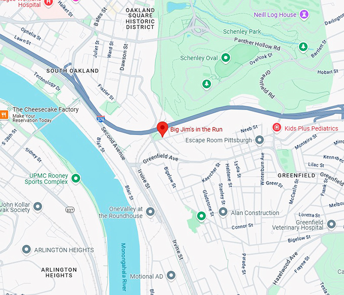 16. big jim's in the run map