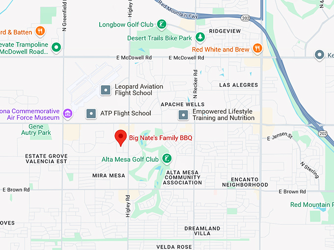 16. big nate's family bbq map