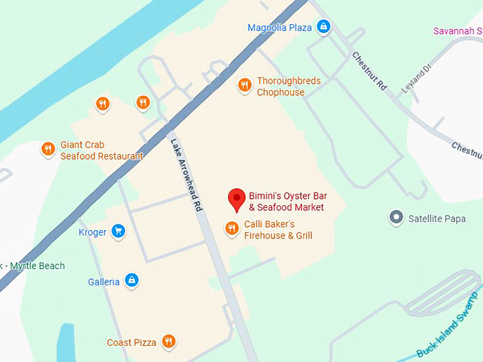 16. bimini's oyster bar & seafood market map