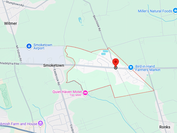 16. bird in hand, pa map