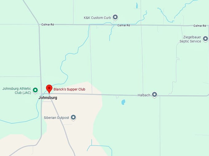 16. blanck's supper club map