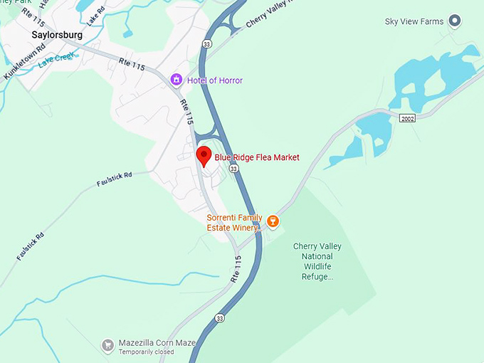 16. blue ridge flea market map