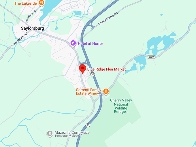 16. blue ridge flea market map