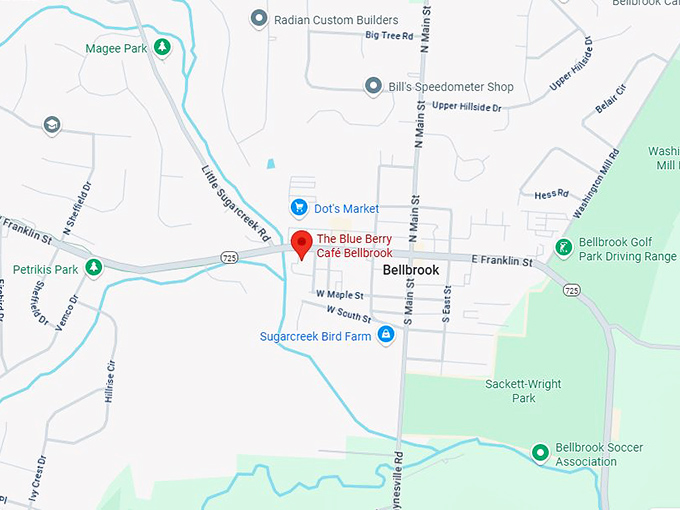 16. blueberry cafe map