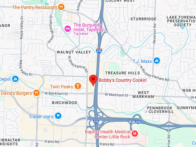 16. bobby's country cookin' map