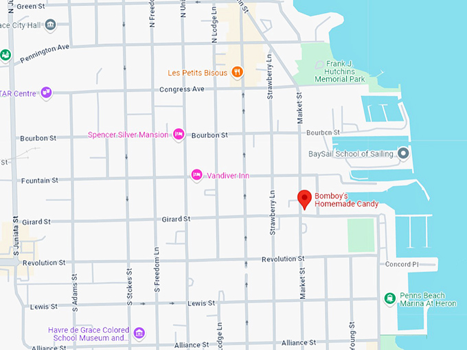 16. bomboy's homemade candy map