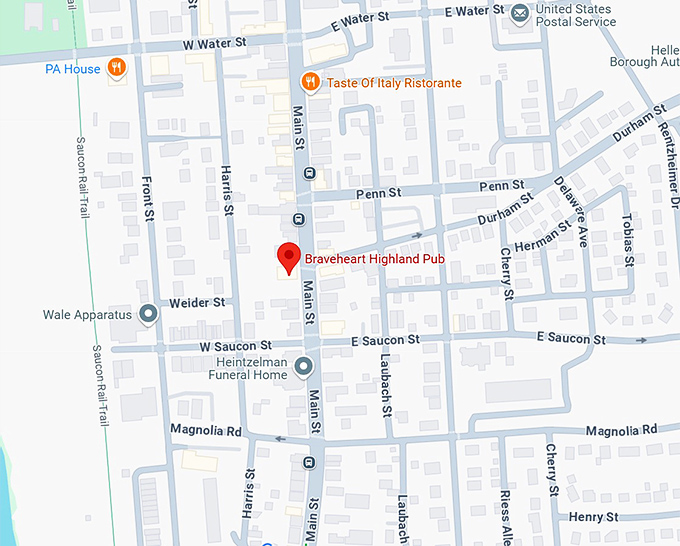 16. braveheart highland pub map