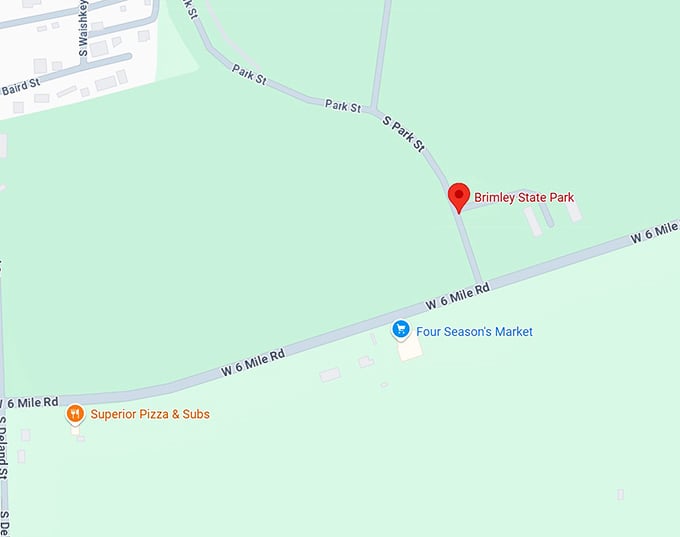 16. brimley state park map