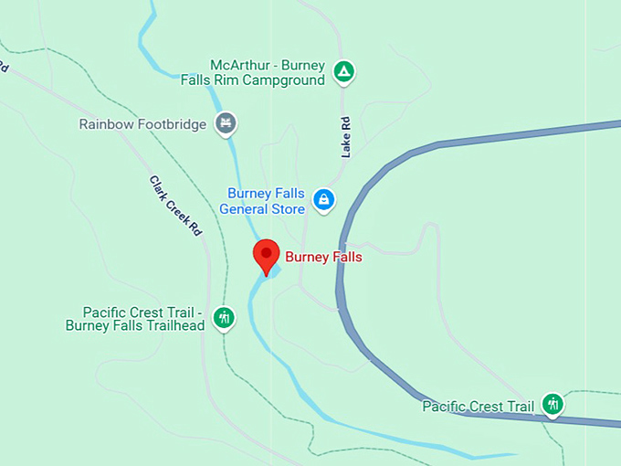 16. burney falls map