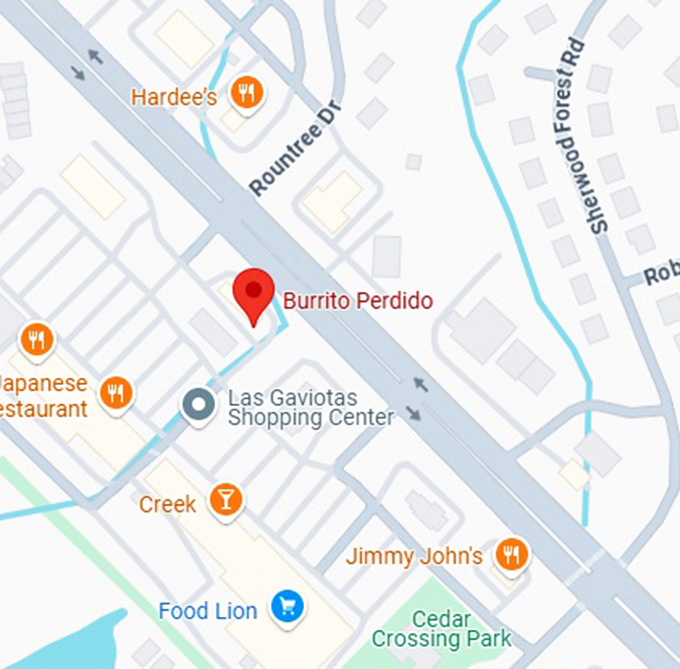 16. burrito perdido map