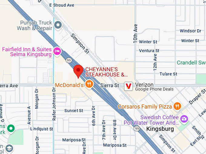 16. cheyanne&rsquo;s steakhouse & lounge map