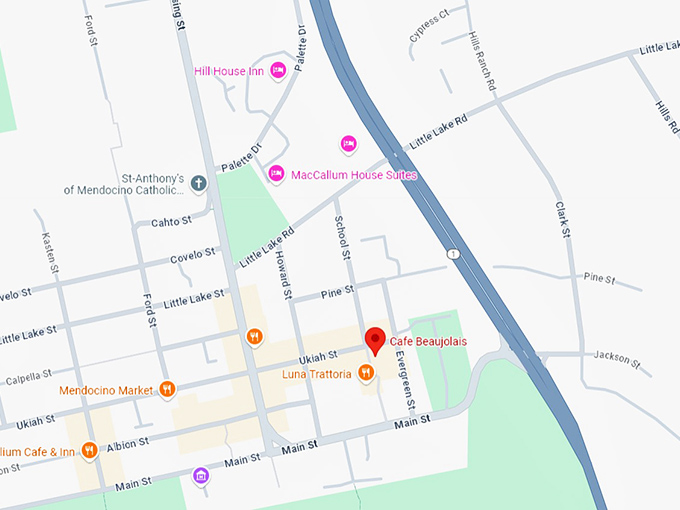 16. cafe beaujolais map