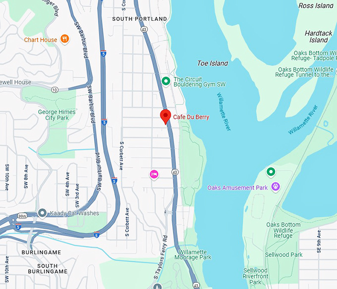 16. cafe du berry map