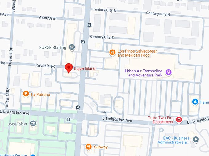 16. cajun island map