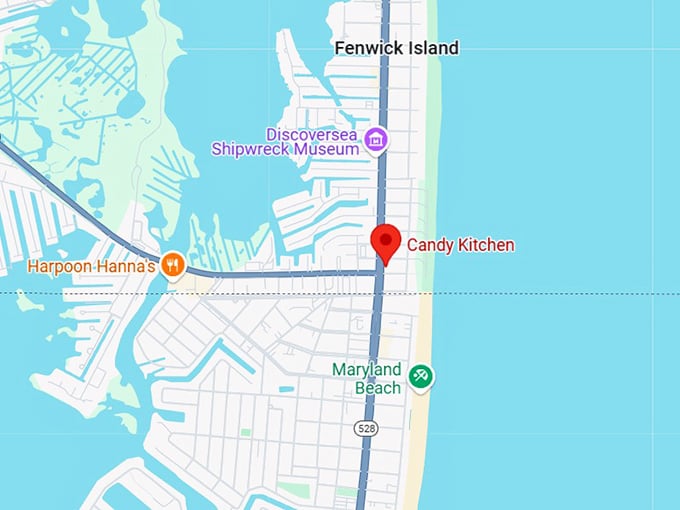 16. candy kitchen map