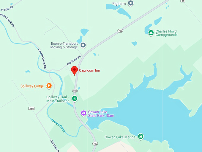 16. capricorn inn map