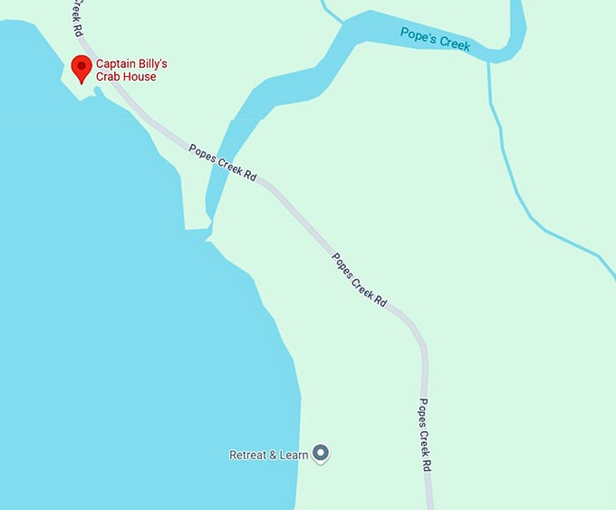 16. captain billy's crab house map