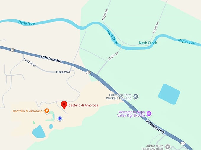 castello di amorosa map